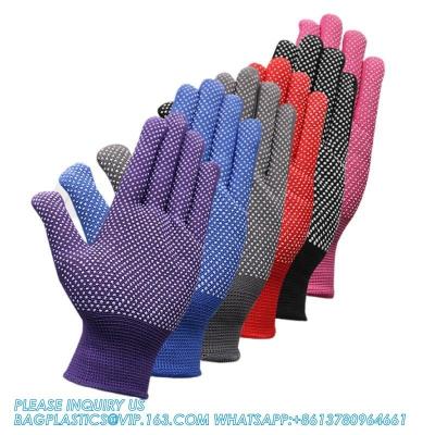 China PVC Dotted Gloves 13 Gauge Nylon Wear Resistant Anti Skid Labor Protection Work Gloves S M L XL for sale