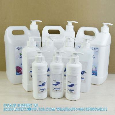 China HDPE Refillable Plastic Pump Bottle 250ml to 10L Liquid Detergent Hand Wash Bottle with Travel Lock for sale