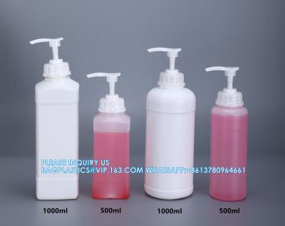 China 1L HDPE Plastic Bottle with Pump Sprayer for Shampoo and Liquid Packaging for sale