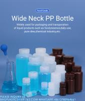 China 5ml-1000ml PP Wide Mouth Reagent Bottle HDPE Amber White Screw Cap Laboratory Container for sale