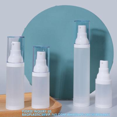 China 15ml 20ml 30ml 50ml Plastic Vacuum Bottle for Lotion Cosmetic Cream Packaging PP Material for sale