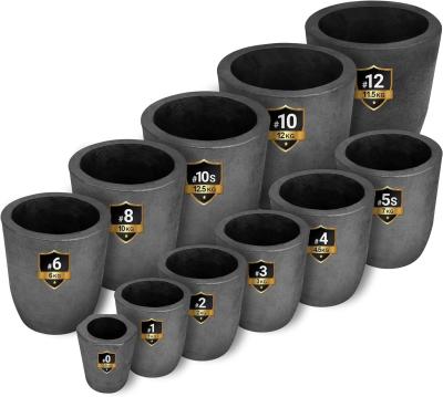 China Silicon Carbide Graphite Crucible 55ml 1800C for Melting Gold Silver Copper Brass Aluminum for sale