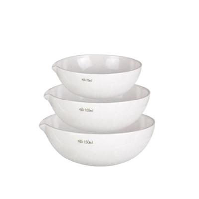 China Wholesale Glazed Porcelain Evaporating Dish 100ml 150ml 250ml 500ml for Lab Use for sale