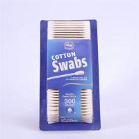 China 100% Pure Cotton Swabs Paper Sticks 152.4mm Medical Cotton Buds in Blister Card for sale