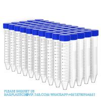 China 15mL Centrifuge Tubes 50 PCS Sterile Polypropylene Conical Screw Cap Leak-Proof 9400 RCF for sale