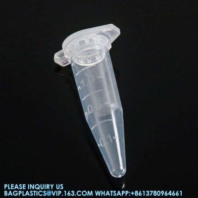 China PP Conical Microcentrifuge Tubes 0.5ml 1.5ml 2ml Sterile Snap Lid Lab for sale
