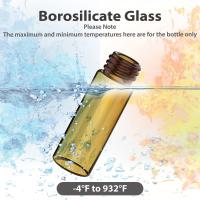China 100 Pack 4ml Amber Glass Vials with Black Phenolic Screw Caps Borosilicate 15x45mm for sale