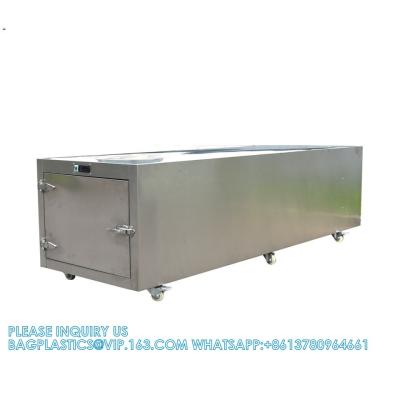 China Mortuary Single Body Refrigerator 2280x860x760mm 0 to -10°C Stainless Steel Morgue Freezer for sale