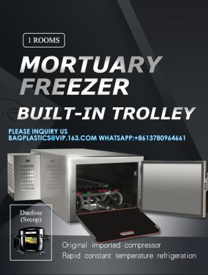 China 304 Stainless Steel 1-Body Morgue Freezer with Germany SECOP Compressor 220V for sale