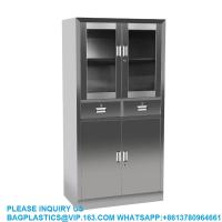 China Stainless Steel Medical Cabinet with Drawers Lab Furniture 304 Grade Custom Size for sale