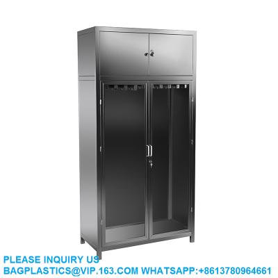 China Custom Stainless Steel Lab Cabinet with Hook 304 Grade for Hospital School for sale
