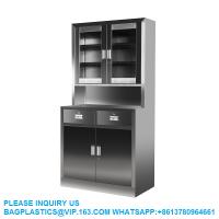 China Customized Stainless Steel 6 Door Laboratory Cabinet with Drawers 304 Grade for sale