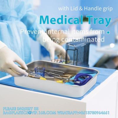 China Stainless Steel Wax Dissecting Tray 26x19x1.5cm Thicken Dissection Pan for School Laboratory Biology Teaching for sale
