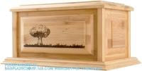 China Tree of Life Bamboo Urn for Adult Ashes 220 cu in Capacity 11.6 x 7.6 x 6.3 Inches for sale