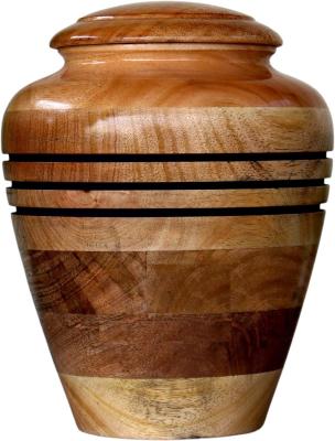 China Large Mango Wood Cremation Urn for Adult Ashes Up to 240 lbs Screw Top Lid for sale