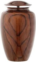 China Cherry Wood Grain Finish Cremation Urn 200 Cubic Inches Adult Human Ashes Memorial for sale