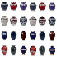 China Adult Cremation Urn for Human Ashes Large Metal Burial Urn 200 Cubic Inch Capacity for sale