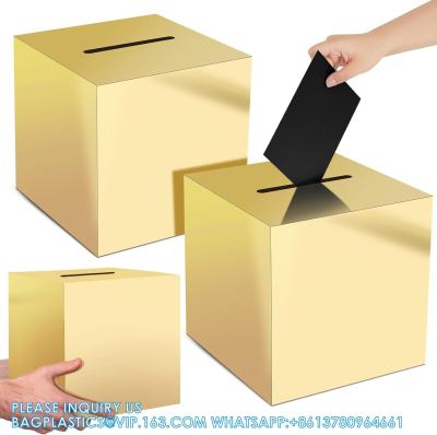 China White Wishing Well Money Box 10x10x10 Inch Keepsake for Wedding Reception Party Favor for sale