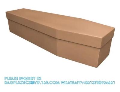 China Assembled Biodegradable Cardboard Coffin for Cremation Customizable Size OEM Manufacturer for sale