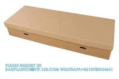 China Eco-Friendly Biodegradable Cardboard Coffin for Cremation Customizable Size Adult Casket for sale
