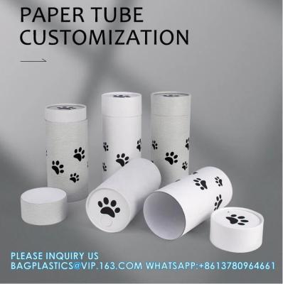 China Biodegradable Cardboard Pet Scattering Urn 50 Cubic Inch Eco Friendly Cremation Tube for sale