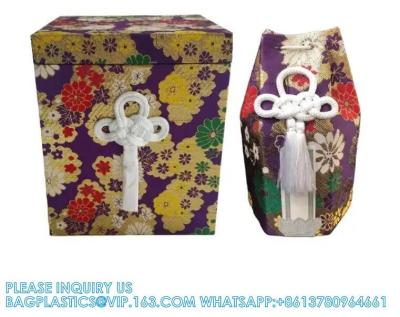 China Japanese Style Wooden Urn Bone Box with Flower Pattern Funeral Keepsake Ash Box 14.5x14.5x17cm for sale