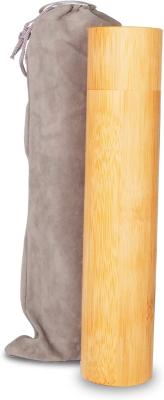China Natural Bamboo Scattering Urn Tube 9x2 Inch Biodegradable Eco Friendly Cremation Urn for Ashes for sale