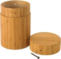 China Biodegradable Bamboo Water Burial Urn 225 cu in Eco Friendly Sea Scattering Urn for sale