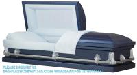 China Walnut Veneer Casket High Gloss Cherry Finish 83x28x23.5 Inch Extra Large for sale