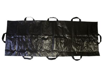 China Polyethylene Body Bag Stretcher Combo 90x36 Inch 8 Handles Waterproof Cadaver Pouch for sale