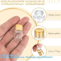China Mini Clear Glass Bottles 1ml 60pcs with Plastic Stoppers Tiny Vials for DIY Crafts Jewelry Making for sale