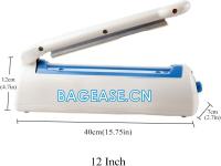 China 12 Inch Impulse Bag Sealer Manual Poly Heat Sealer 300W CE Certified with Replacement Kit for sale
