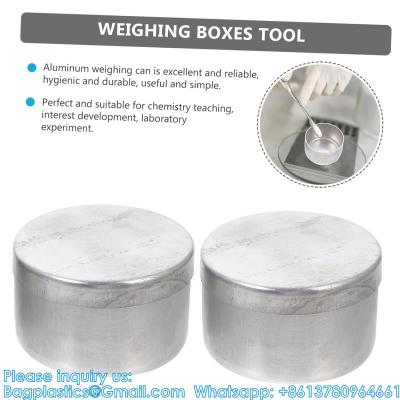 China Aluminum Weighing Dish with Narrow Spout 60mm Diameter Sampling Soil Collection Jar Lab Scale Pan for sale