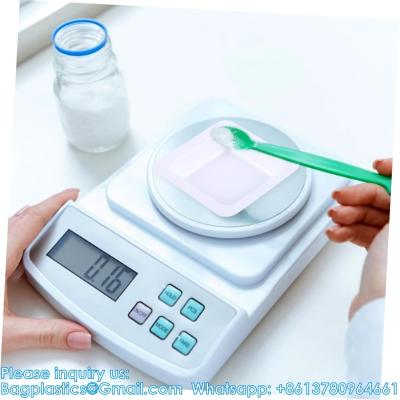 China Disposable Square Weighing Boats 7ml Anti-Static Plastic Weighing Pan Tray for Lab Powder Scale for sale