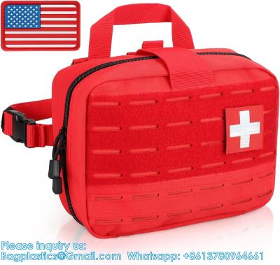 China Tactical Molle Medical Pouch Upgraded Size 9.5x7.1x3.1 Inch First Aid IFAK Pouch Detachable EMT Pouch for sale