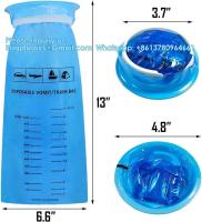 China Disposable Emesis Bags 50 Pack 1000cc Leakproof Vomit Bags for Travel Motion Sickness for sale