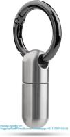 China Titanium Pill Case Waterproof Pill Fob 22mm for Emergency Aspirin Nitroglycerin Keychain Holder for sale