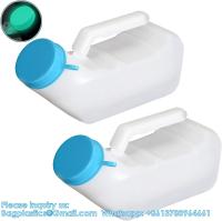 China Glow in the Dark Urinal Bottle 1000ml Spill Proof Portable Pee Bottle for Hospital Car Elderly for sale