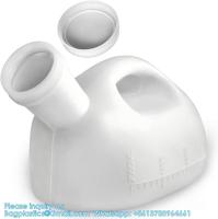 China Portable Male Urinal 2000ml Large Capacity Urine Bottle with Lid for Hospital Travel Camping for sale