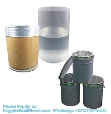 China Composite Pure Aluminum Foil 200L Drum Liners 55 Gallon Round Bottom Bags for Chemical Storage for sale