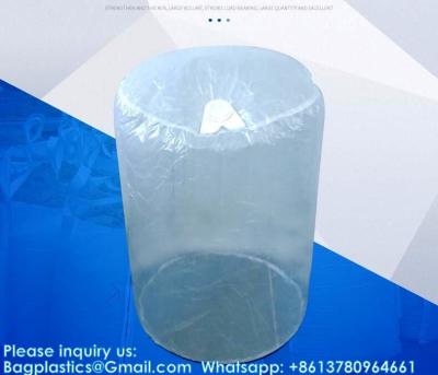 China Custom Size 285mm-1150mm Plastic Drum Liner Bag with Snap for 55 Gallon Drums for sale