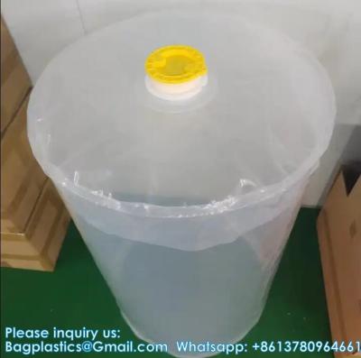 China Heavy Duty 55 Gallon Round Bottom Drum Liner Bag 0.01-0.2mm Thickness for 200L Chemical Storage for sale