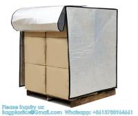 China Moistureproof Insulated Pallet Cover with Zipper for Cold Shipping 1200x1000mm for sale