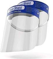 China Reusable PET Face Shield with Anti-Fog Coating 8.7x12.6 inch Full Face Protection for sale