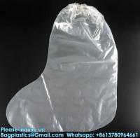 China Disposable PE Anti-Slip Waterproof Boot Covers 48x36cm 17g for Cleaning for sale