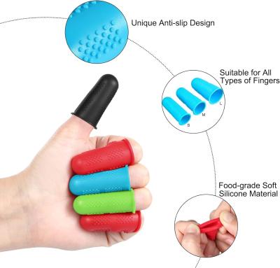 China Silicone Finger Protector Covers 250 Pcs Medium 2.36 Inch for Hot Glue Sewing Craft for sale