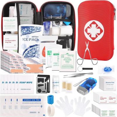 China 300pcs Emergency First Aid Kit Red Waterproof Box for Car Home Office Outdoor Travel for sale