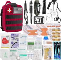 China 282PCS Survival First Aid Kit with MOLLE Medical Pouch 1000D Nylon Outdoor Emergency Gear for Hiking Camping for sale