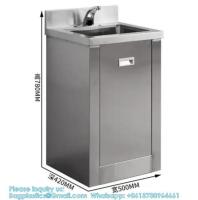 China Stainless Steel Single Hand Wash Basin Cabinet for Operation Room ISO Certified for sale