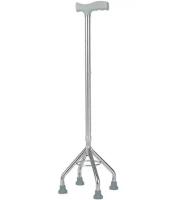 China Adjustable Aluminum Stainless Steel Crutch Walker Mobility Aid 115-135cm Height 74-96.5cm Size for sale